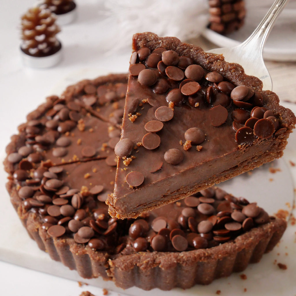 NO BAKE MINT CAROB VEGAN TART | Missy J's