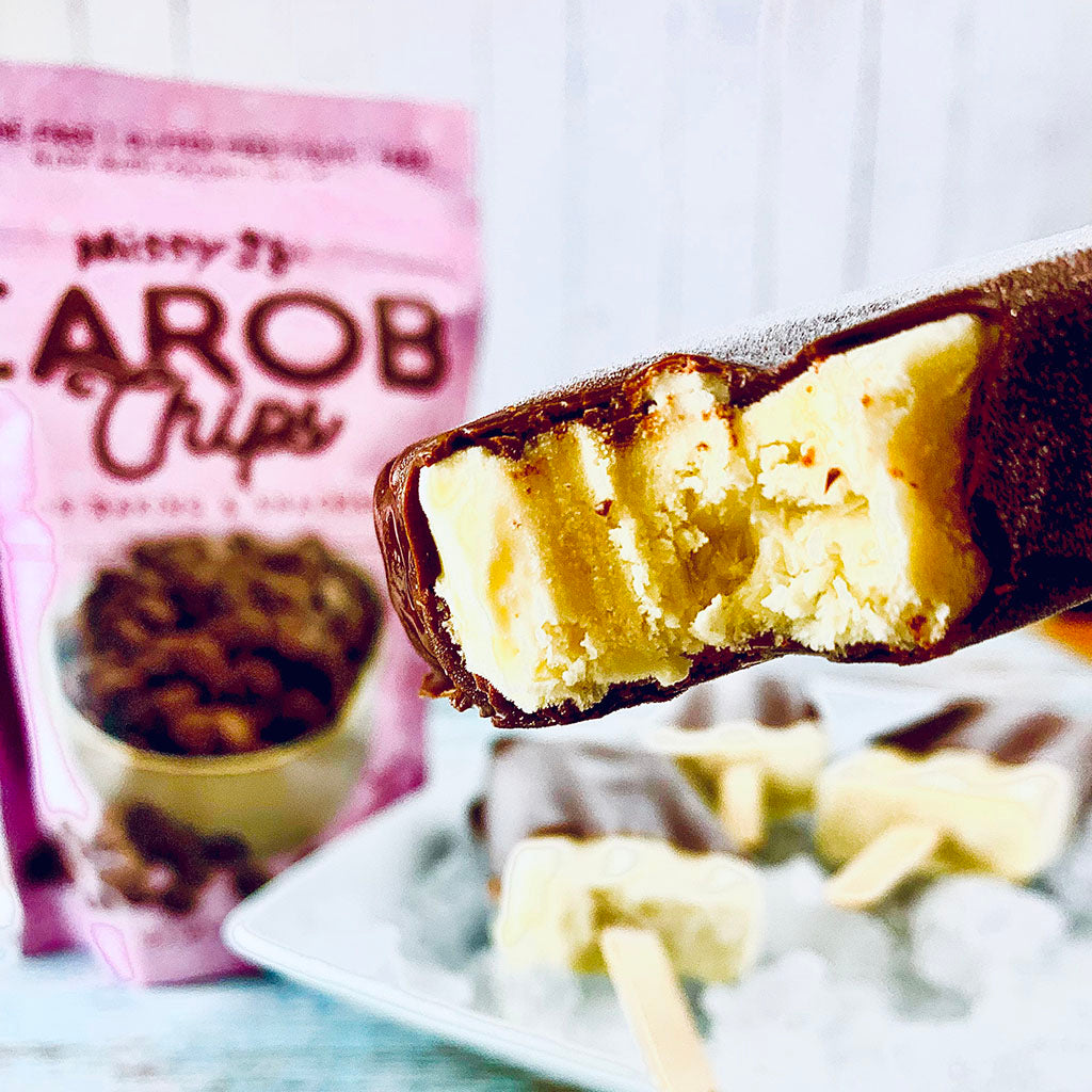 Carob Dipped Ice Cream Bars - Missy J's