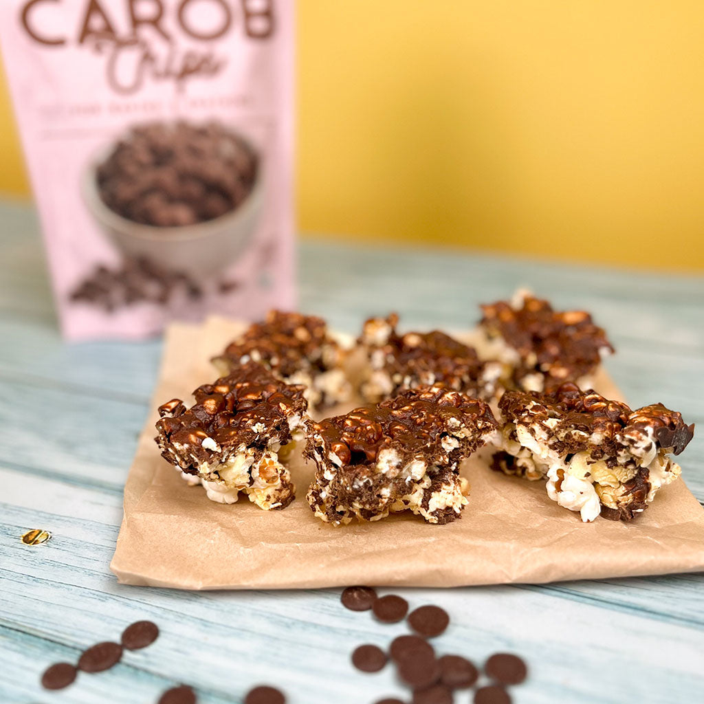 Delicious Carob Popcorn Bars – Sweet & Salty Treat