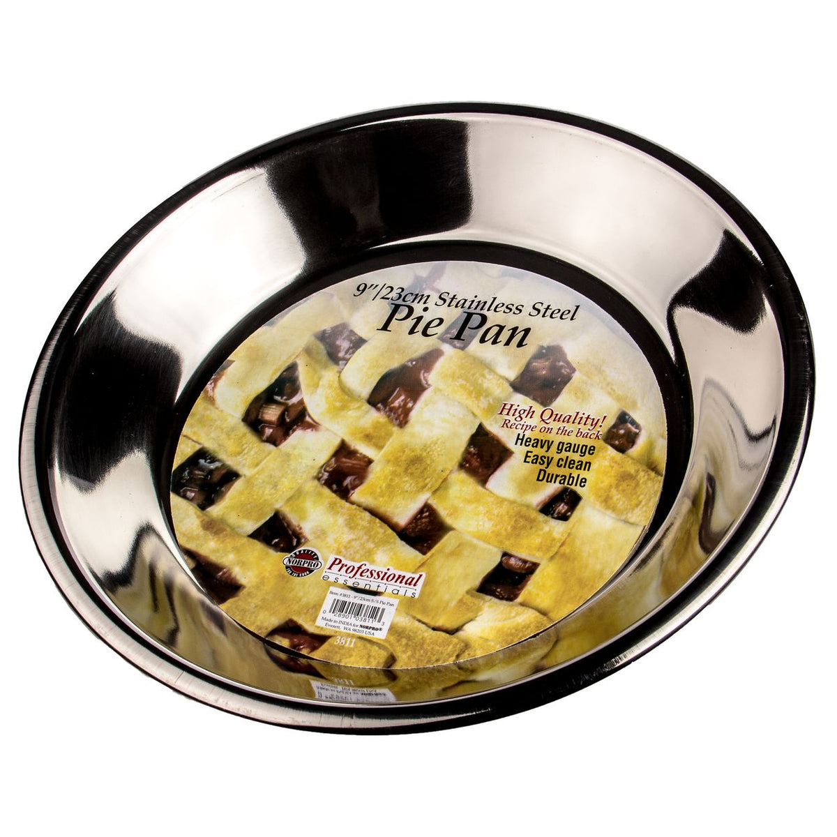 Norpro Pie Pan 9 inch, Stainless Steel - Missy J's